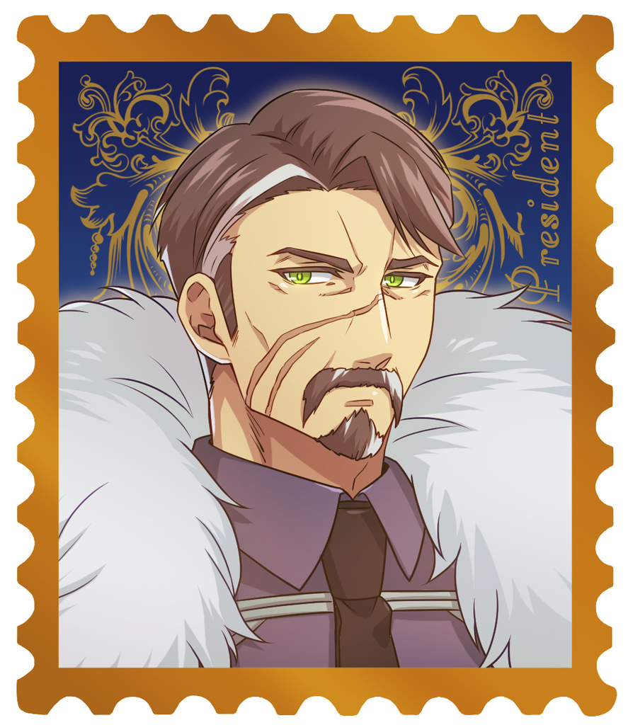 切手型メタルキーホルダー10 - Beard Crest | 同人誌通販のアリスブックス (Doujin Online Shop)